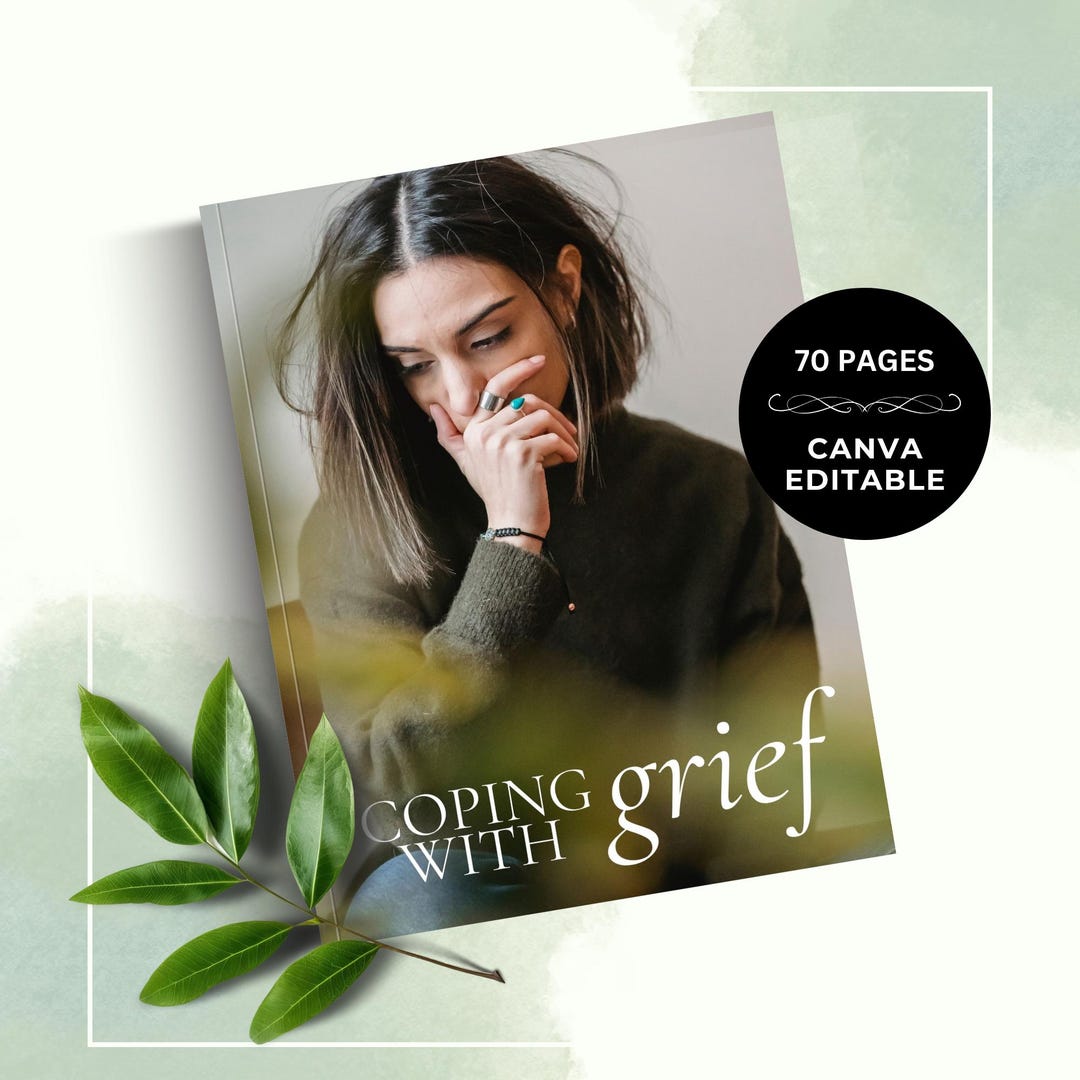 Grief Workbook: Coping With Loss, 70-page Grief Journal Mom, Canva ...