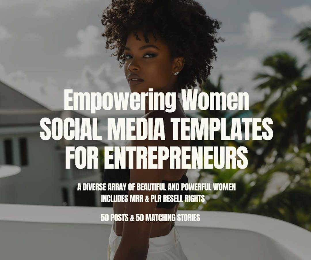 Empowering Women Canva Templates, Social Media Posts, PLR MRR (digital ...