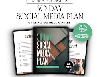 30 Day Social Media Content Plan - Etsy