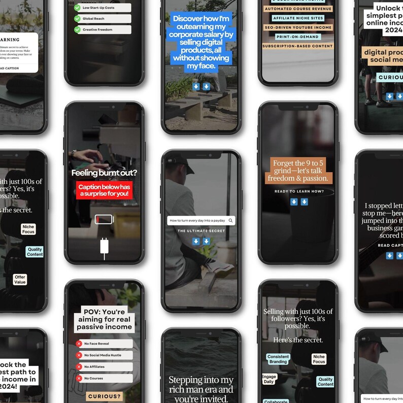 Men's Digital Marketing Reels, Faceless, Canva Editable (MRR PLR ...