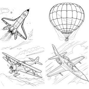 50 Printable Coloring Pages Cars, Trucks, Boat, Airplane, Vehicles Cute ...