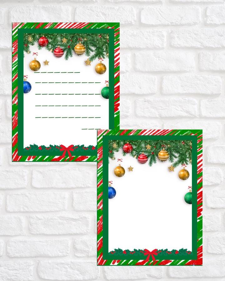 Letter to Santa Printable I Digital Stationery for Kids | Christmas ...