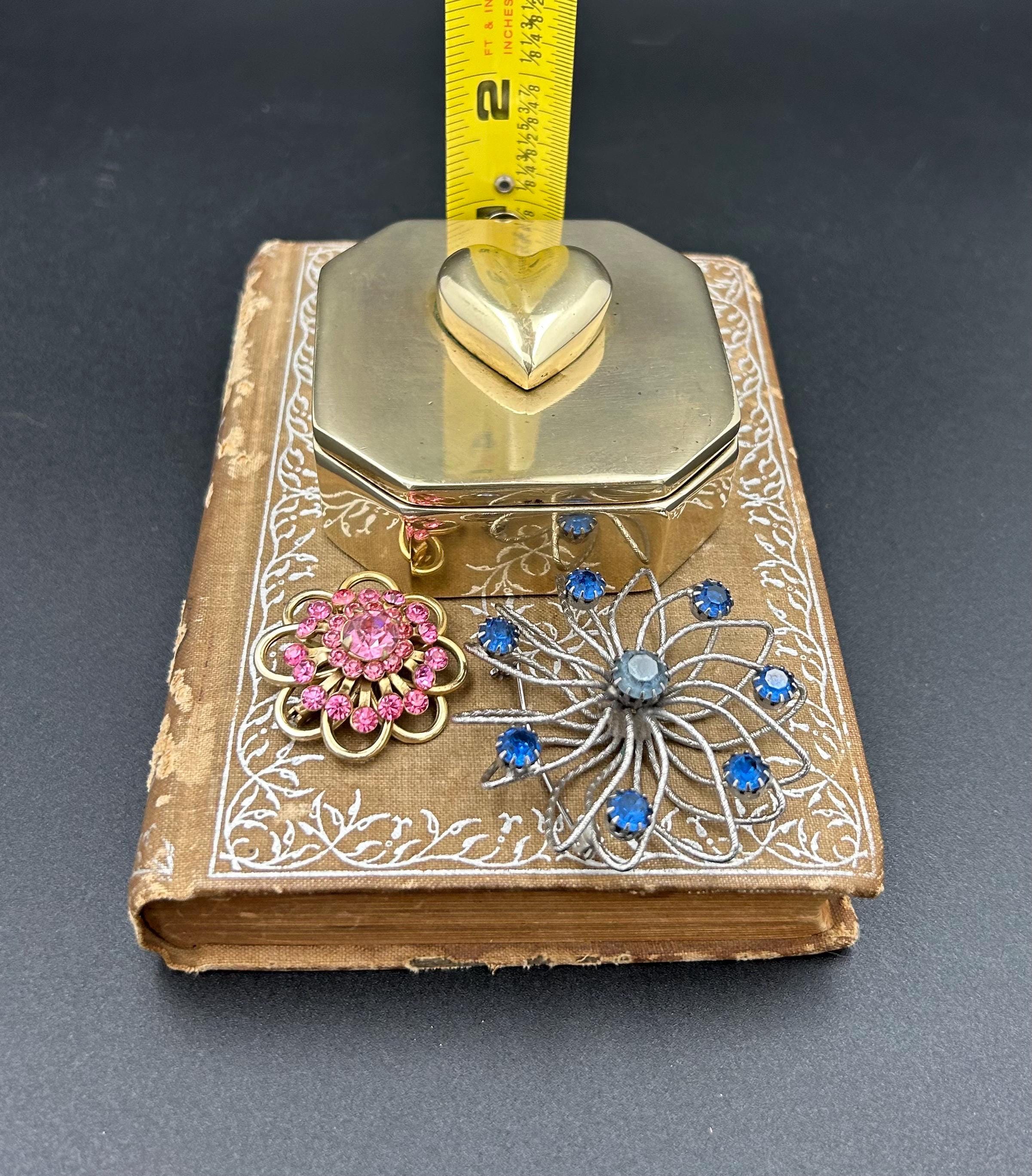 Brass Heart Box Octagon Shaped - Etsy