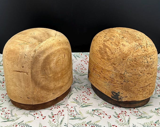 Millinery Hat Mold/stand/balsa Wood/cork/set of 2 - Etsy