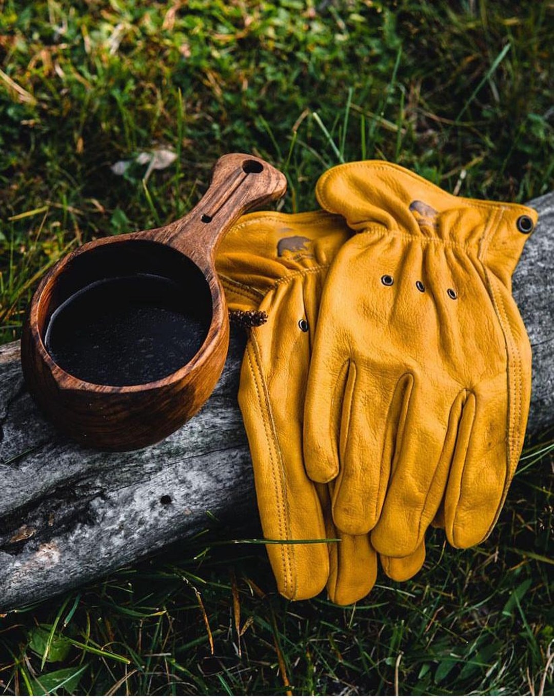 Custom Bushcraft and Outdoor Leather Gloves , Bushcraft Leather Gloves ...