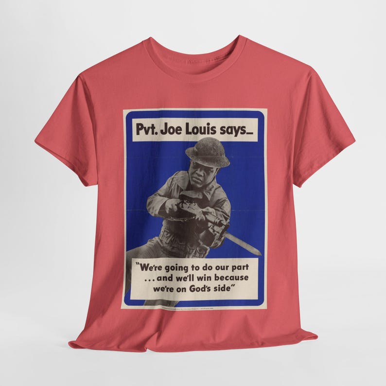 Boxer Joe Louis WW2 Recruitment Ad Historical Graphic T-shirt - Etsy