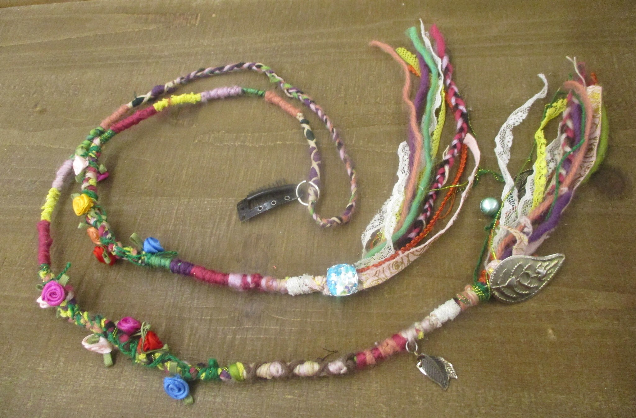 DE Forest Fae Locs Hairstyles Braids Flower Hair Vine- Fairy Colorful ...