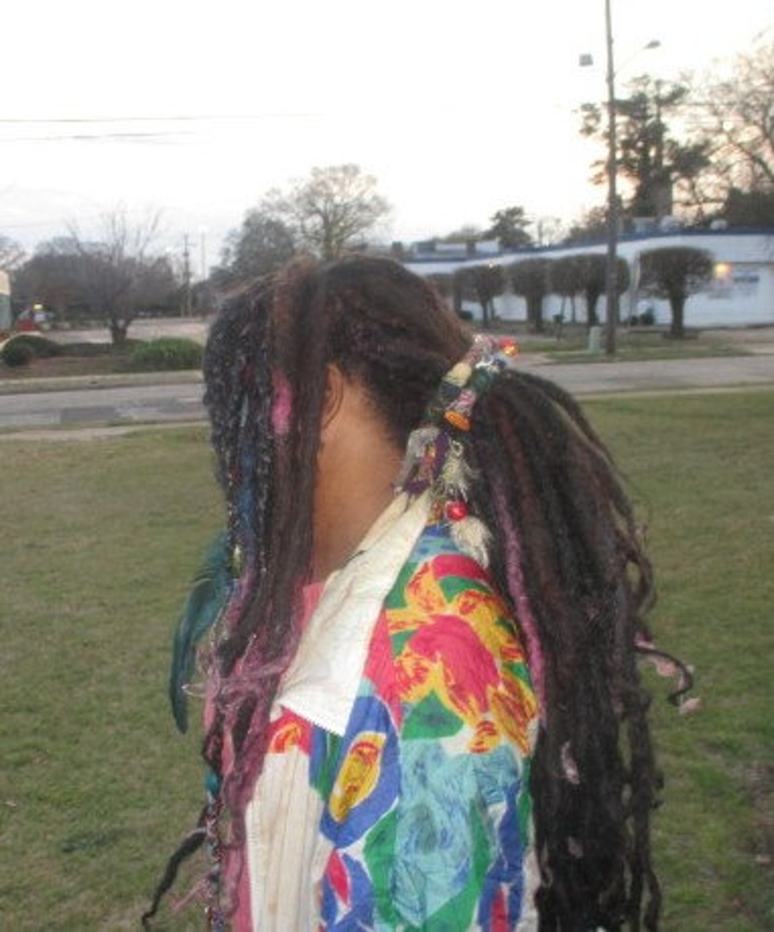 Dreadlock Hair Extension | One Dreadloc Wrap Clip in | Real Feathers ...
