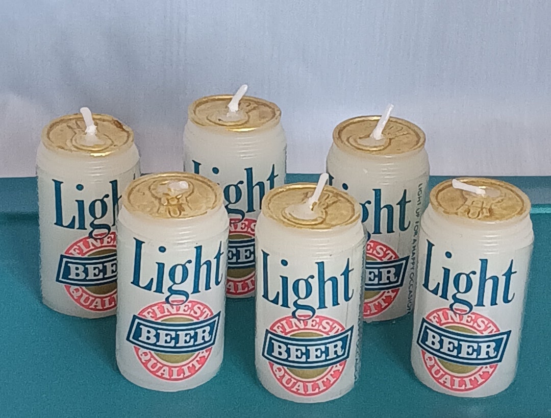 Beer Can Candles for Cake Decoration, Birthday, Father's Day, 1 1/2 in ...