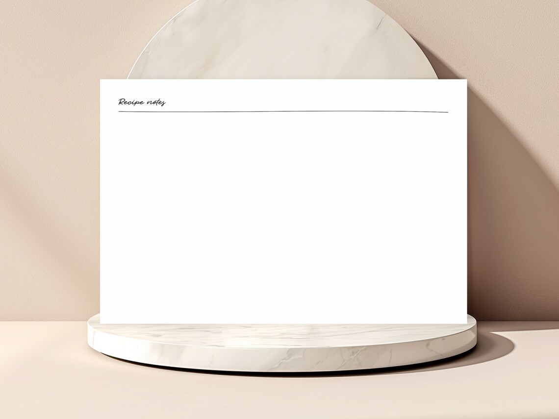 Minimalist Handwritten Recipe Card Easter Recipe Printable Instant ...