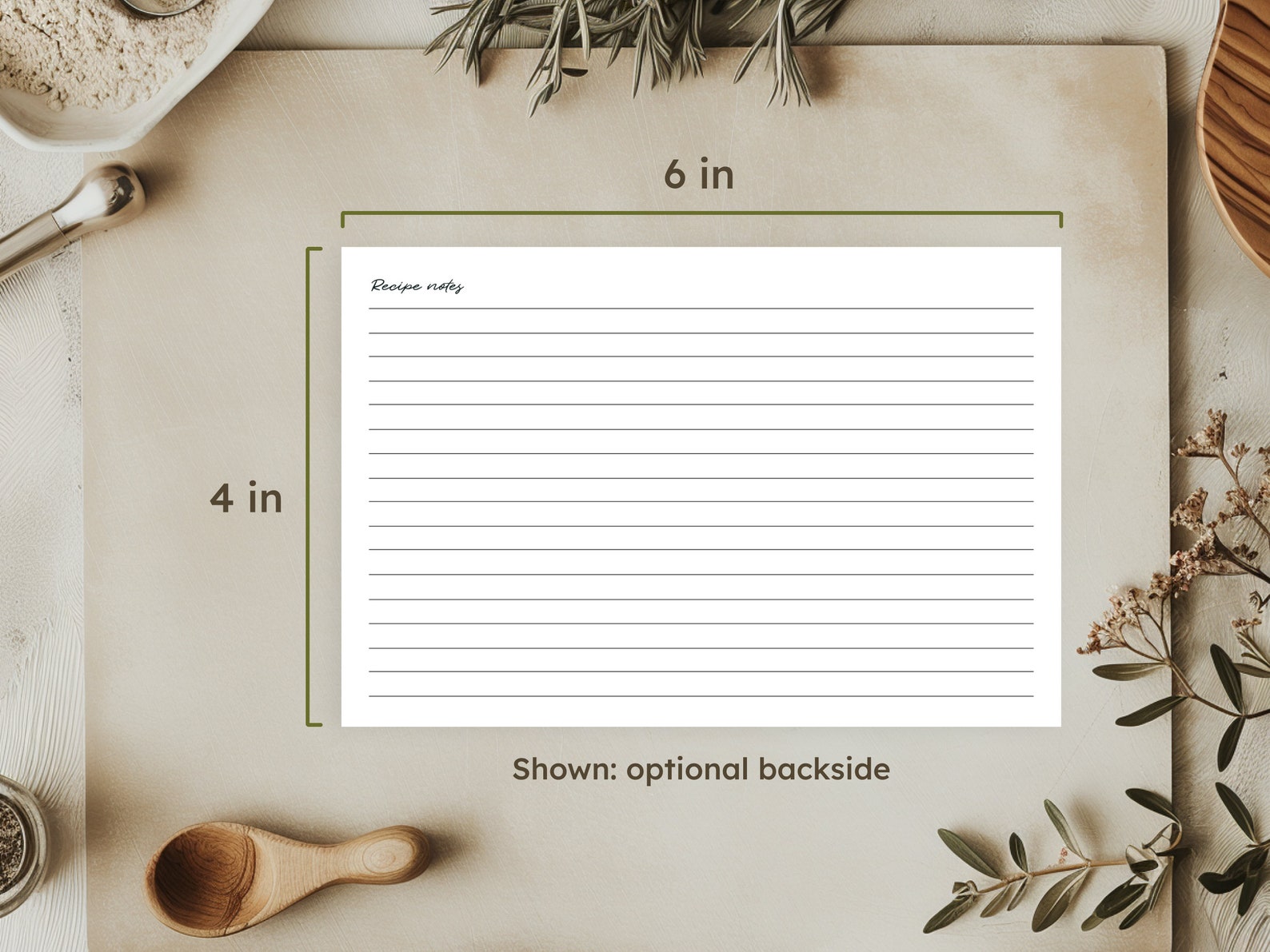 Minimalist Handwritten Recipe Card Easter Recipe Printable Instant ...