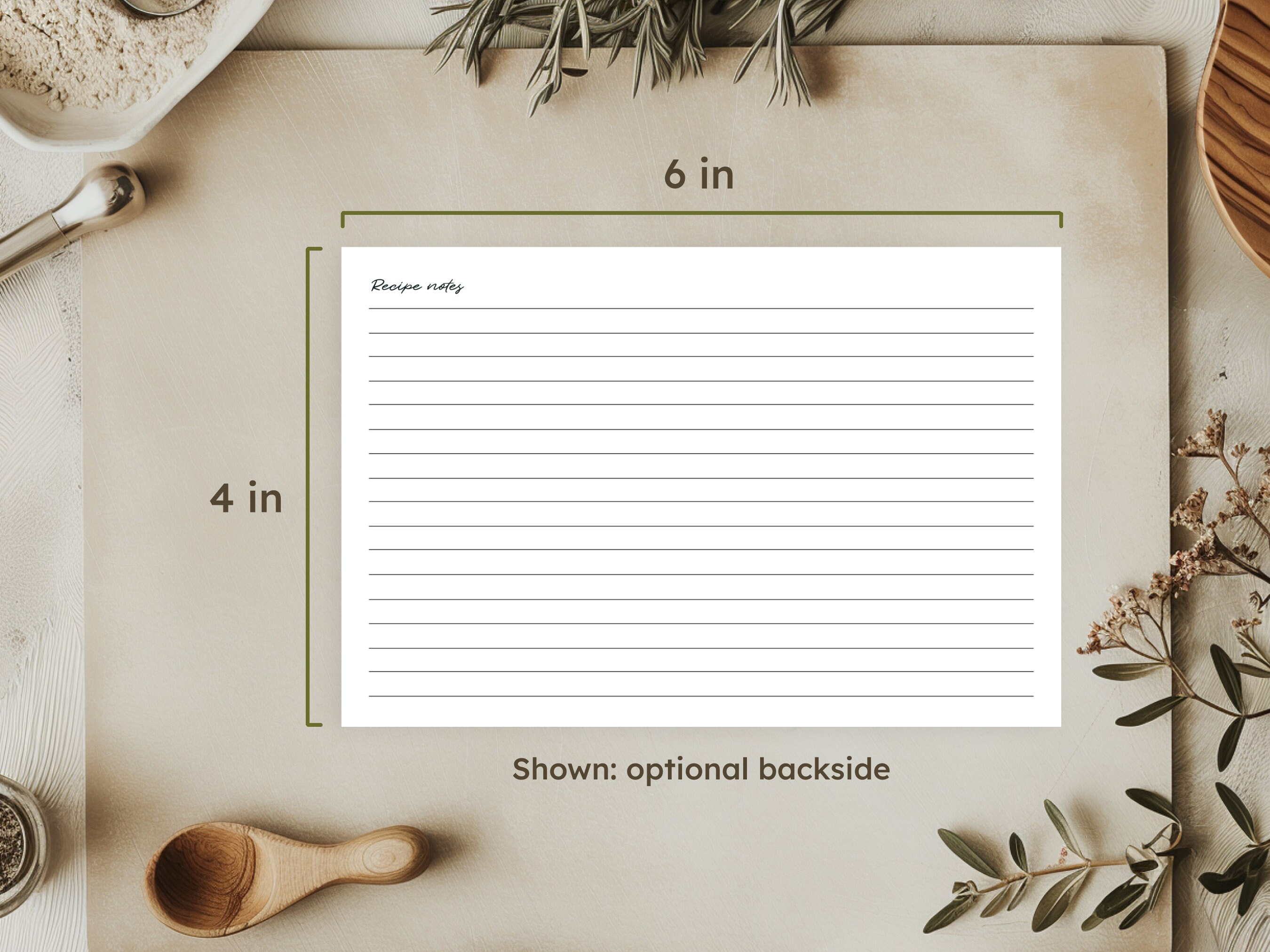 Minimalist Handwritten Recipe Card Easter Recipe Printable Instant ...