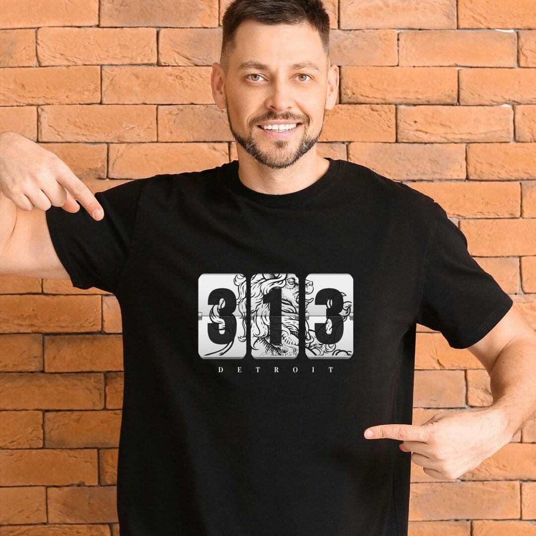 313 Detroit Shirt area Code Unisex Tshirt Gameday Gift Detroit 313 ...