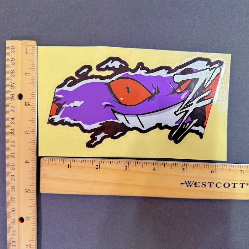 Pokemon Gengar Vinyl Car Sticker for Car Windows, Bumpers, Laptops, and ...