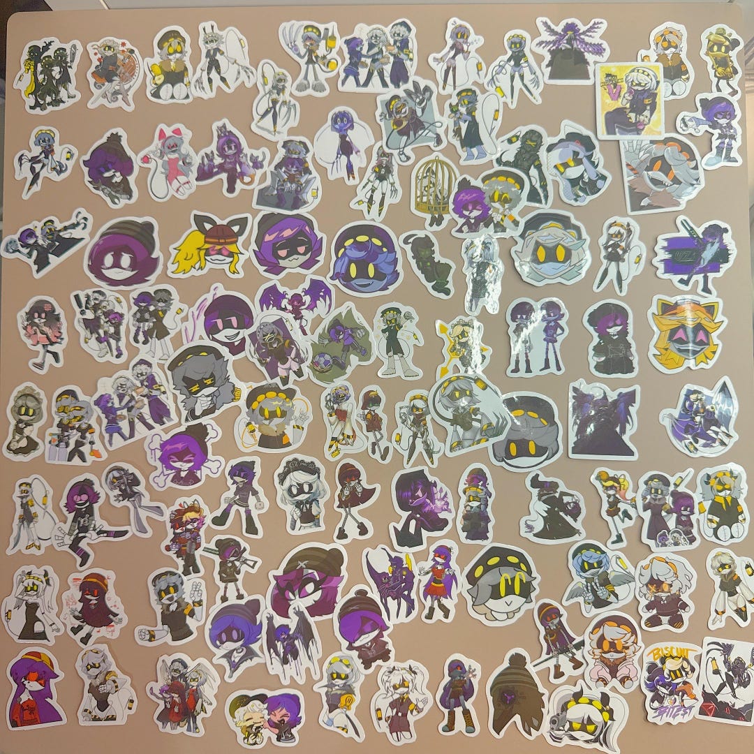 Murder Drones Vinyl Stickers 10-100 Pcs Cute Decals for Laptops, Water ...