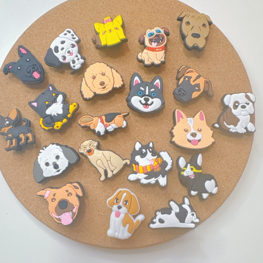 Dog Breed Charm for Crocs-20 Puppy Crocs Charms, Cute Pet Shoe ...