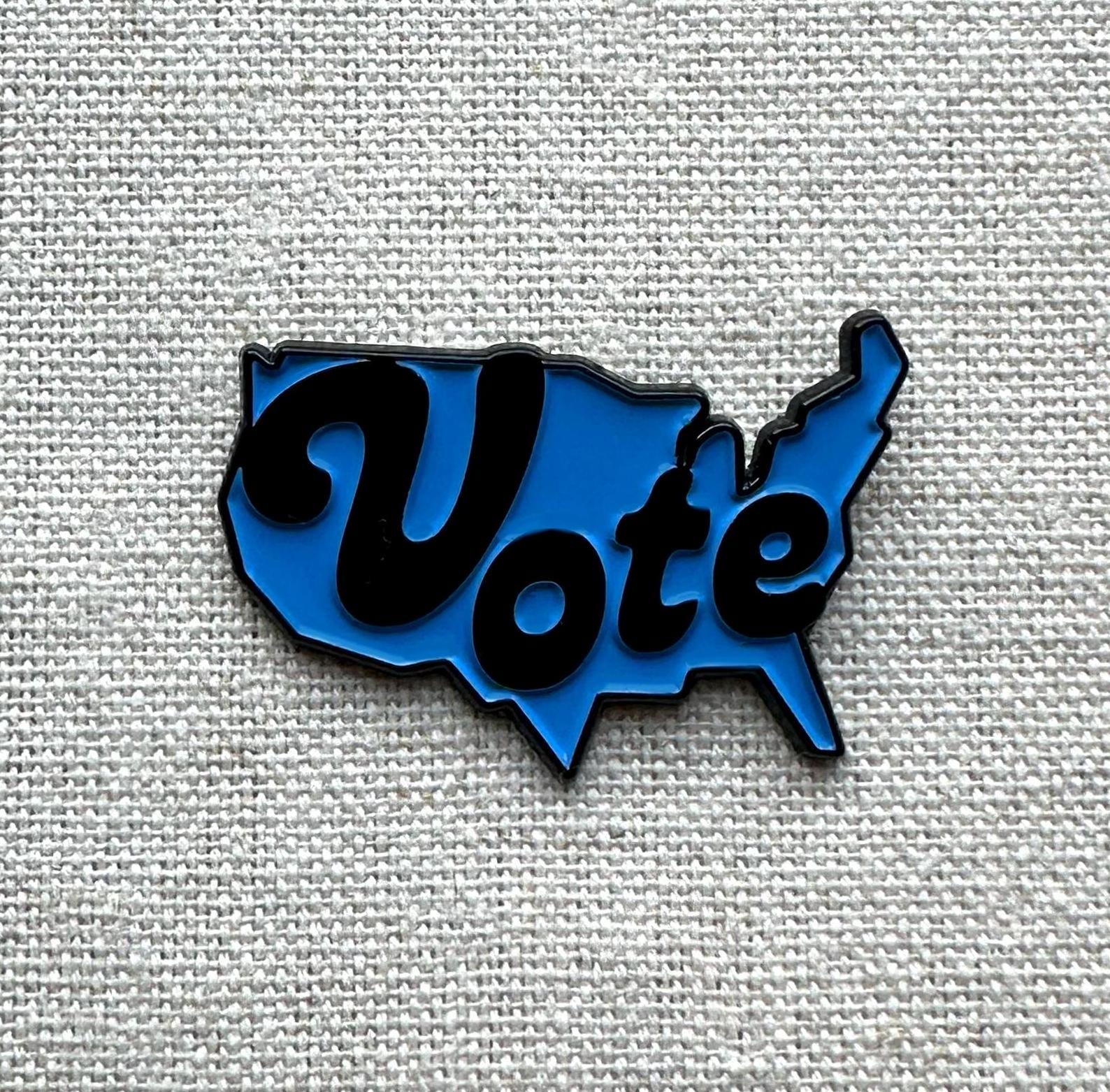 Vote Enamel Pin in Pink or Blue. It's Election Time. Wear Your VOTING ...