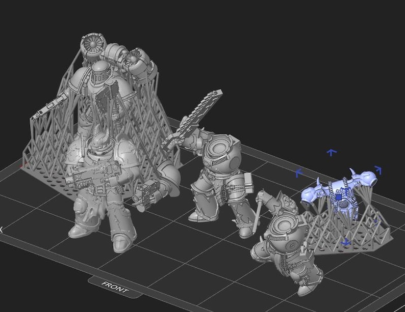 Warhammer 40k Chaos Space Troops 14 Proxy Model STL Files for Resin 3D ...