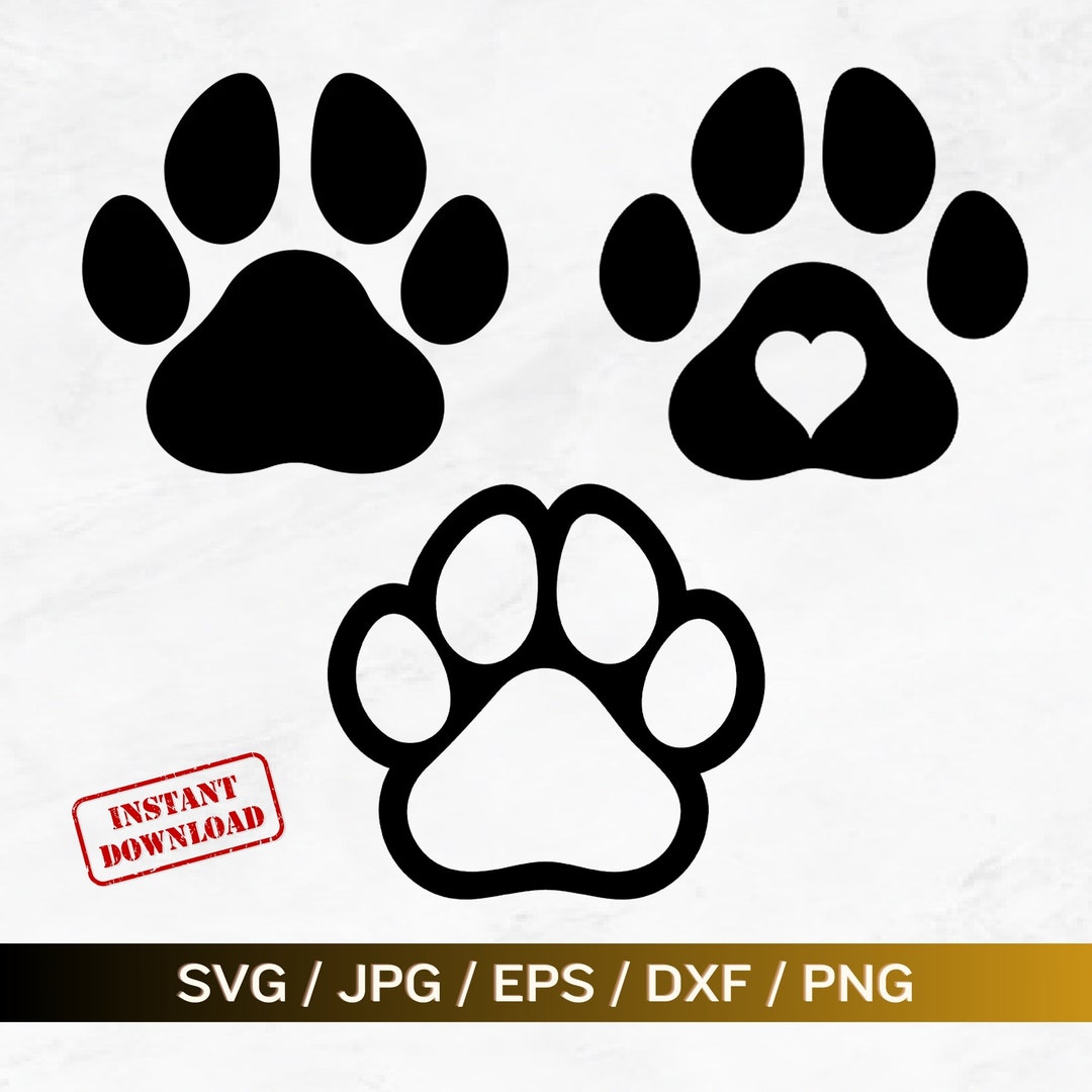 Dog Paw SVG File, Paw Svg, Dog Svg, Dog Paw Print Svg, Dog Paw Print ...