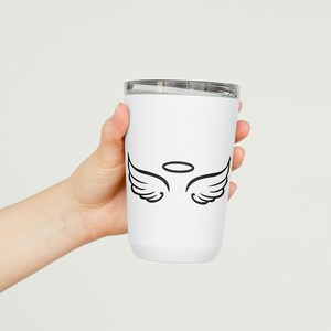 Alas de ángel y halo SVG, PNG, EPS, DXF, descarga instantánea de alta ...