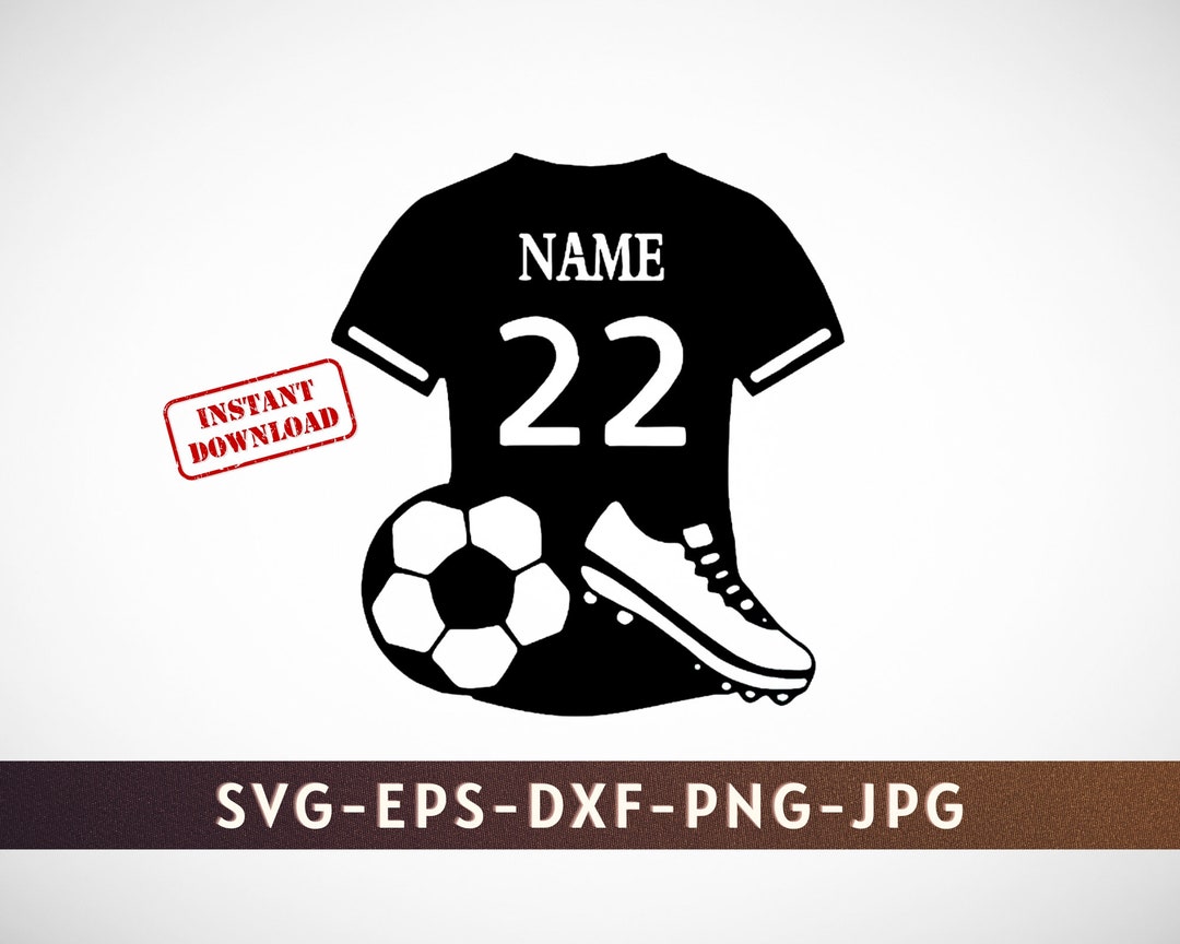 Football, Soccer Player Design Svg, Dxf File Wall Sticker Silhouette ...