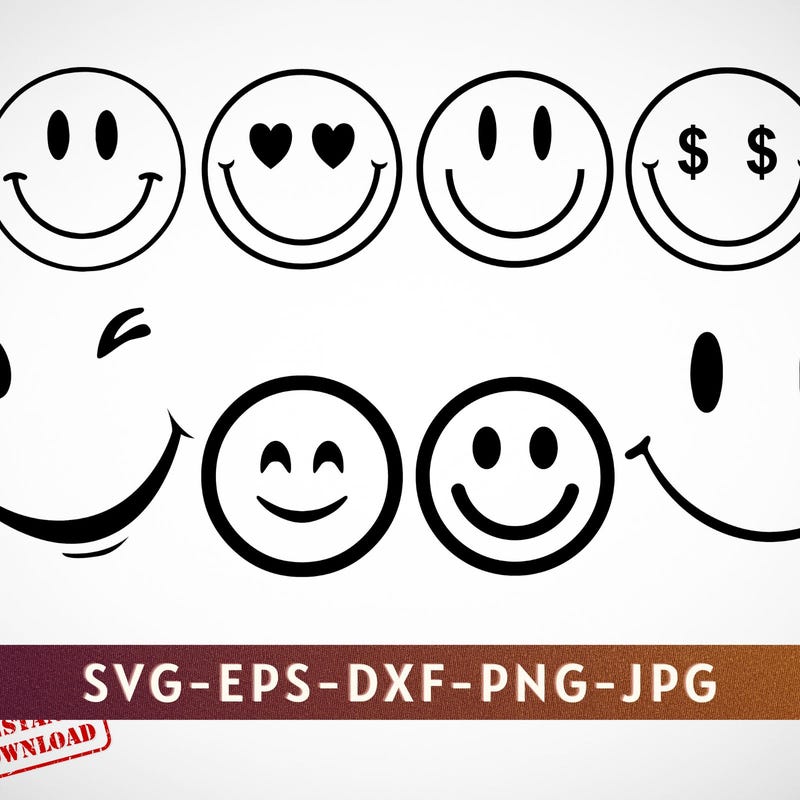 Plotterdatei smiley - Etsy.de