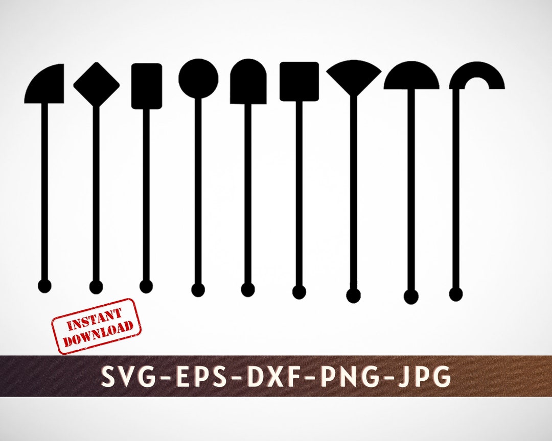 Drink Stirrers Svg, Cocktail Drink Stir Sticks, Swizzle Stir Sticks ...