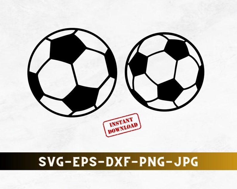 Soccer Ball - Instant Digital Download - Svg, Png, Dxf, and Eps Files ...