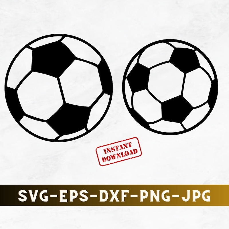 Soccer Dxf - Etsy