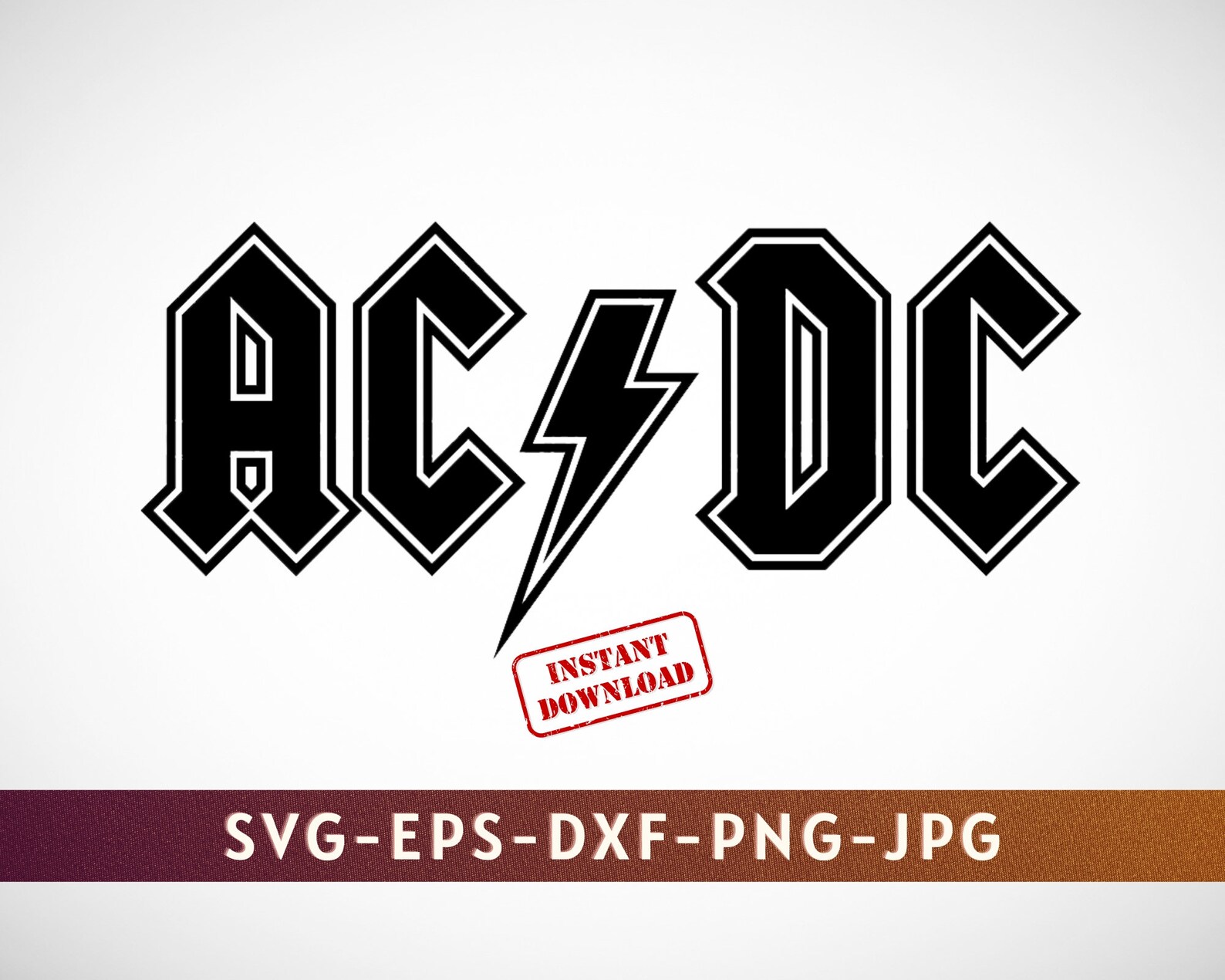 AC DC Svg, ACDC Svg, Vector File Vingtage Hard Rock Svg, Cricut, Svg ...