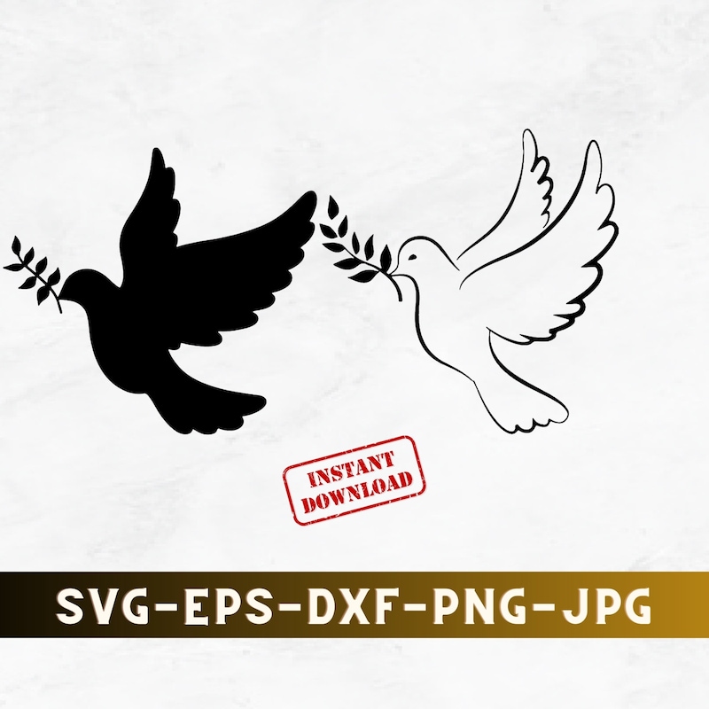 Dove Peace Art - Etsy UK