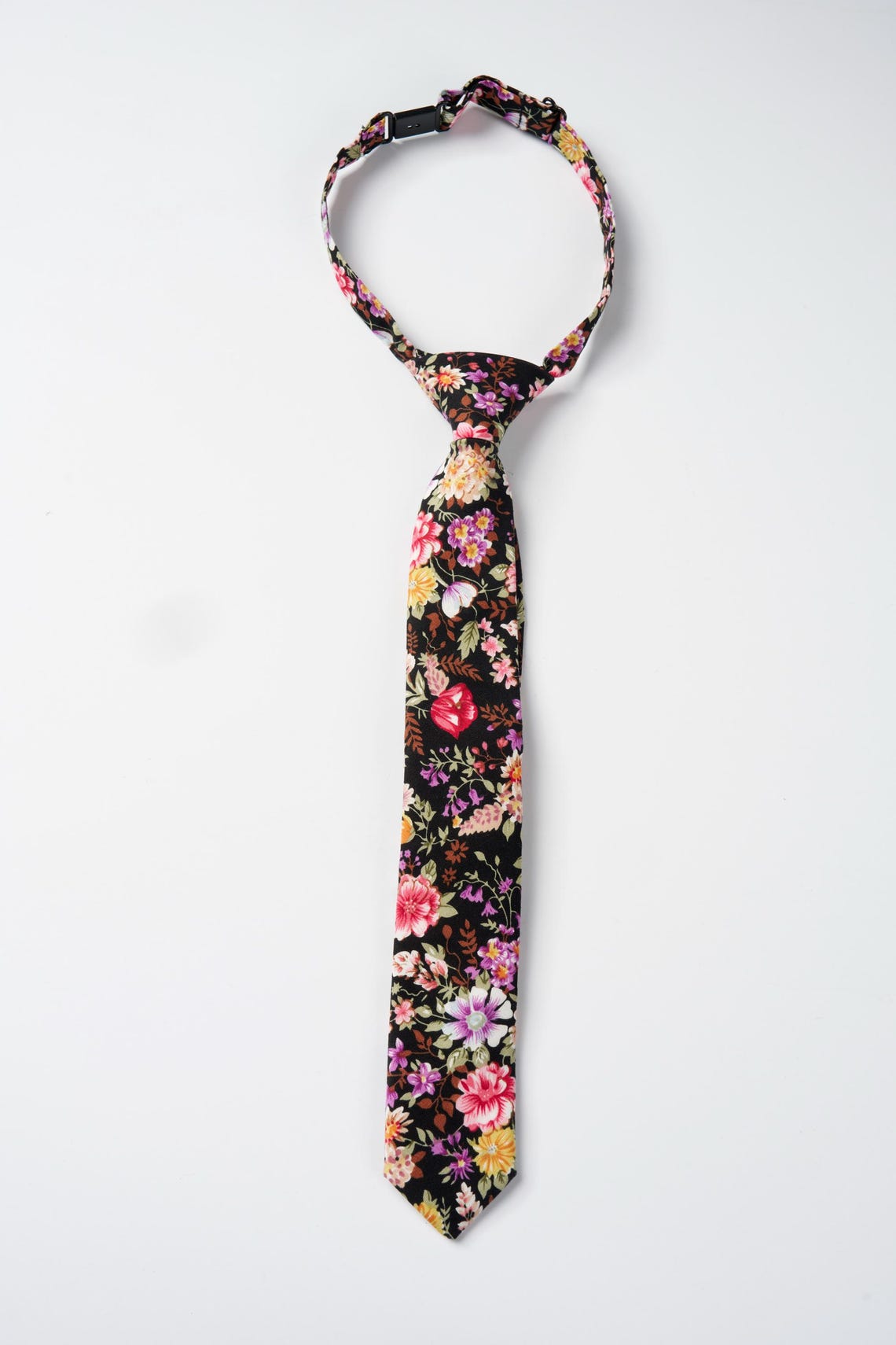 Otis & Oliver Boys Floral Tie Pre-tied Kids Necktie Age 1-12 Adjustable ...