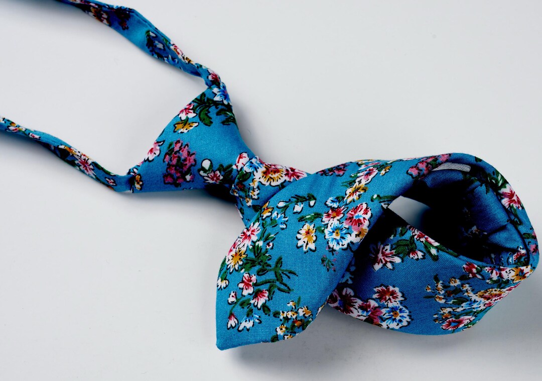Otis & Oliver Boys Floral Tie Pre-tied Kids Necktie Age 1-12 Adjustable ...