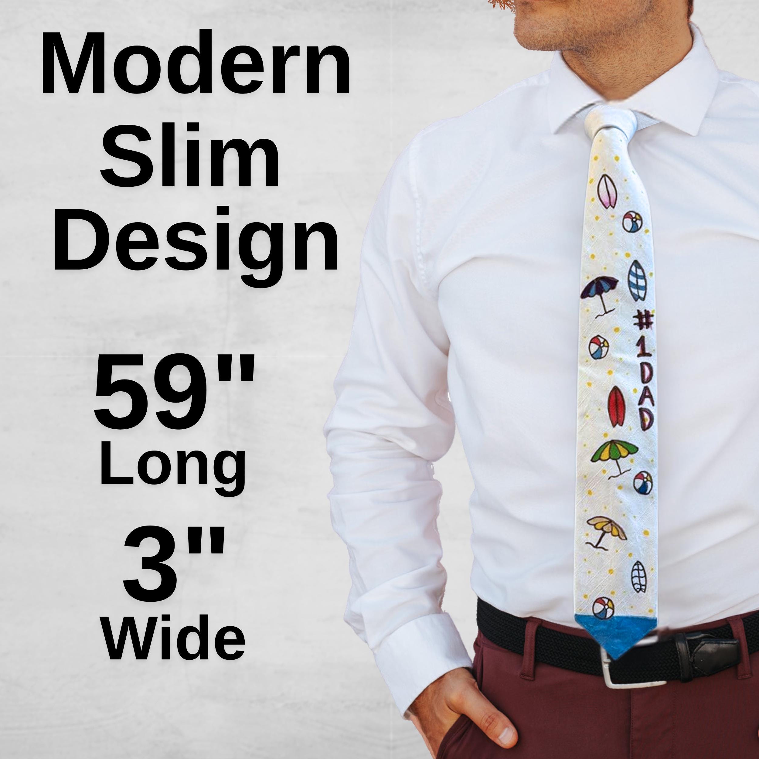 Design Your Own Tie- DIY Custom Blank Tie, Fabric Markers Included ...