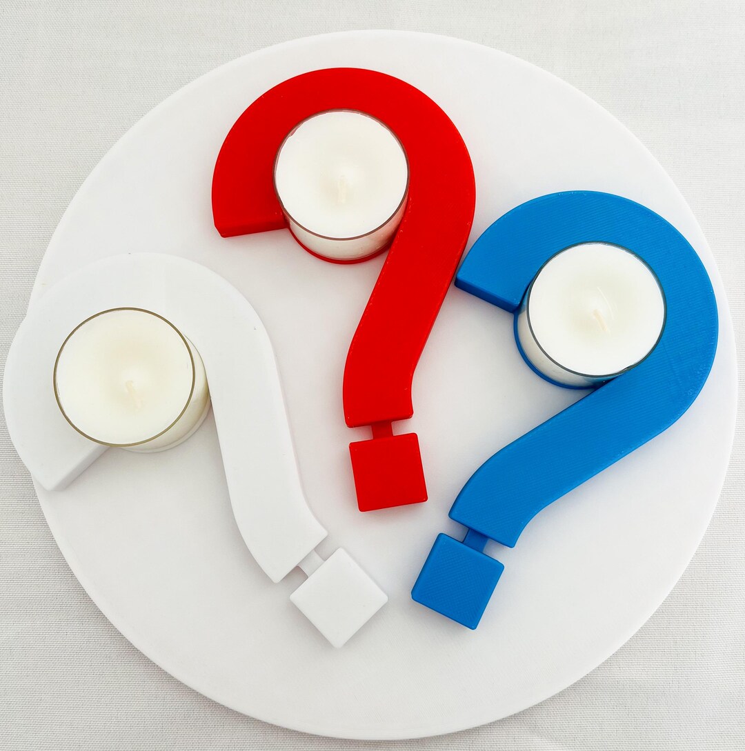 Question Mark Candle Holder - Etsy