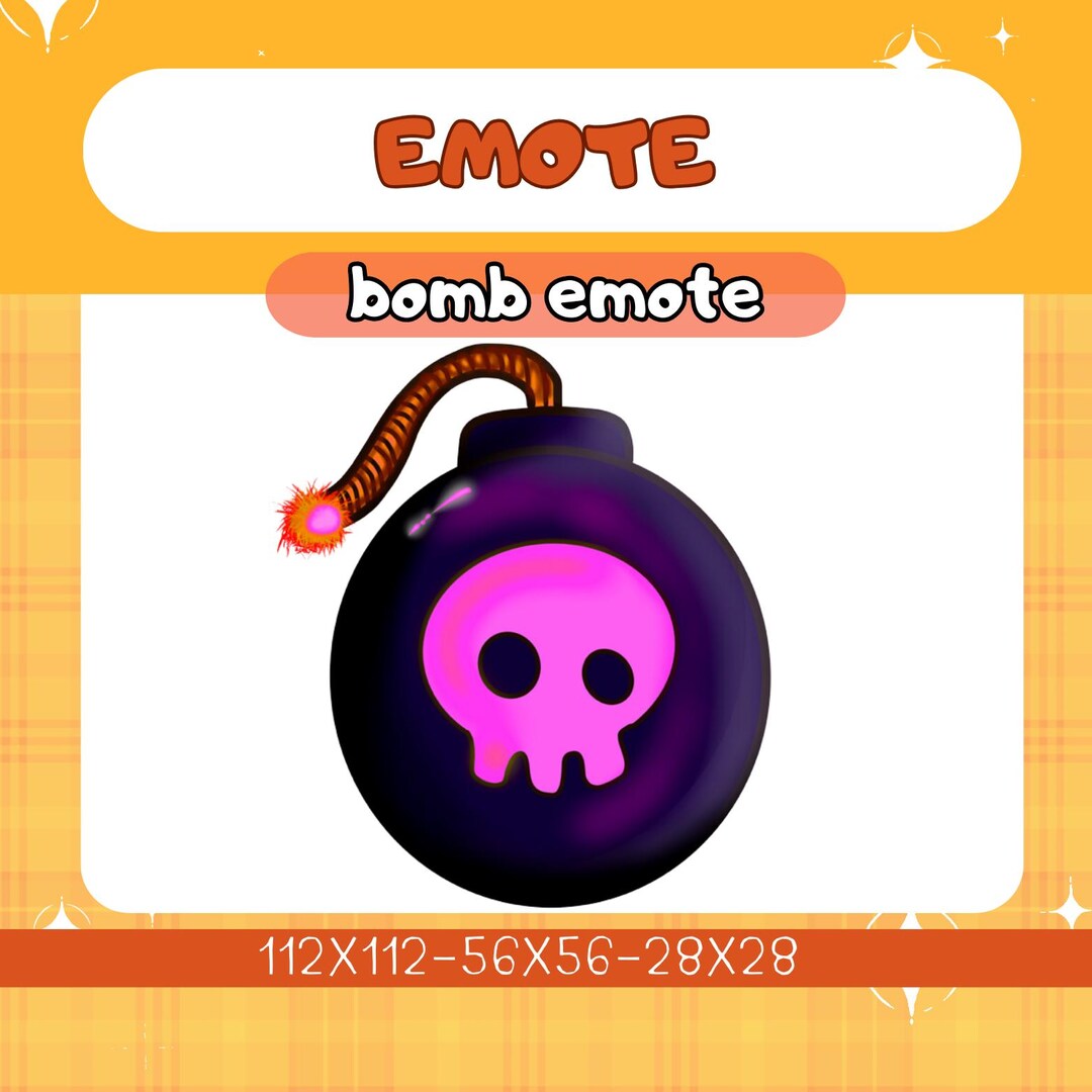 Twitch Emote pink Bomb Emote Funny Meme Emote Cartoon Meme Emote - Etsy