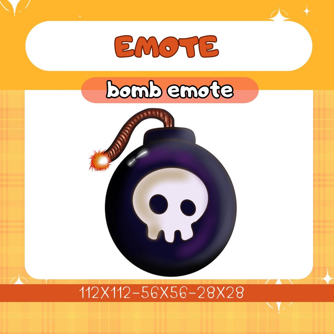 Twitch Emote Bomb Emote Funny Meme Emote Cartoon Meme Emote - Etsy UK