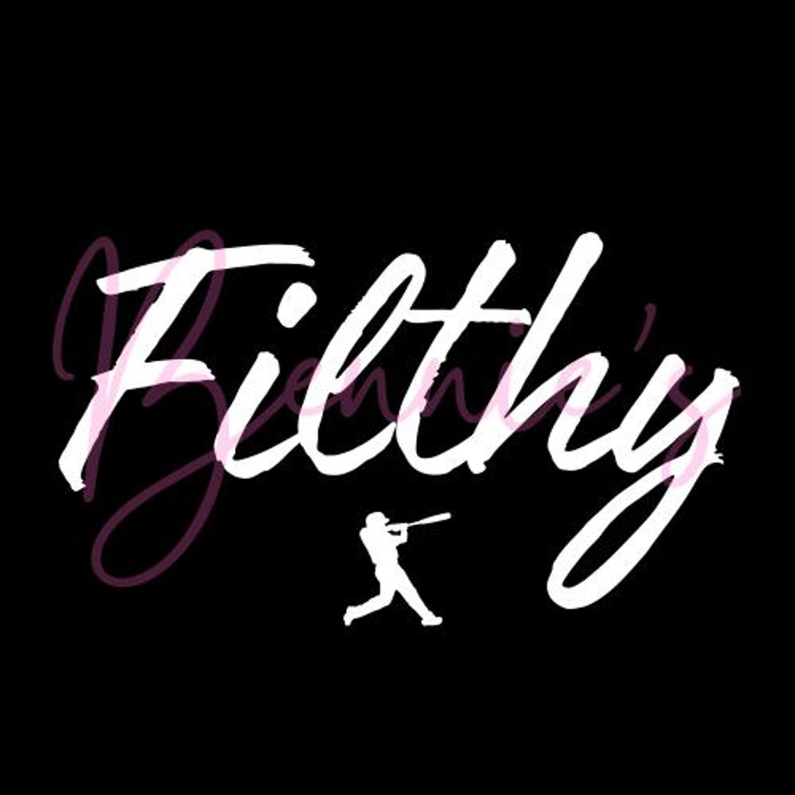 FILTHY Baseball Black and White Designs PNG - Etsy