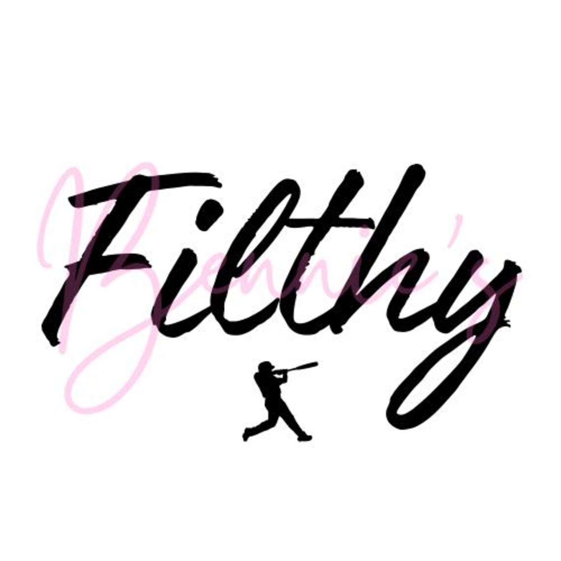 FILTHY Baseball Black and White Designs PNG - Etsy