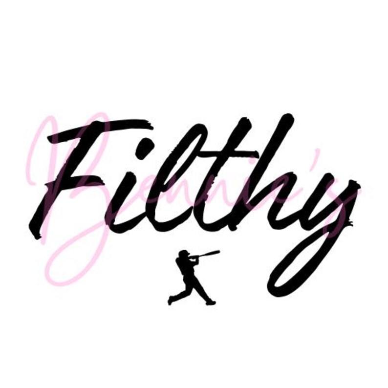 FILTHY Baseball Black and White Designs PNG - Etsy