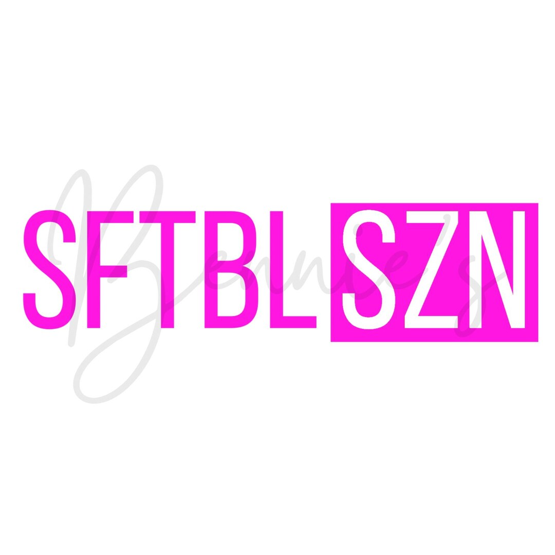 Hot Pink Softball Season SFTBL SZN Png - Etsy