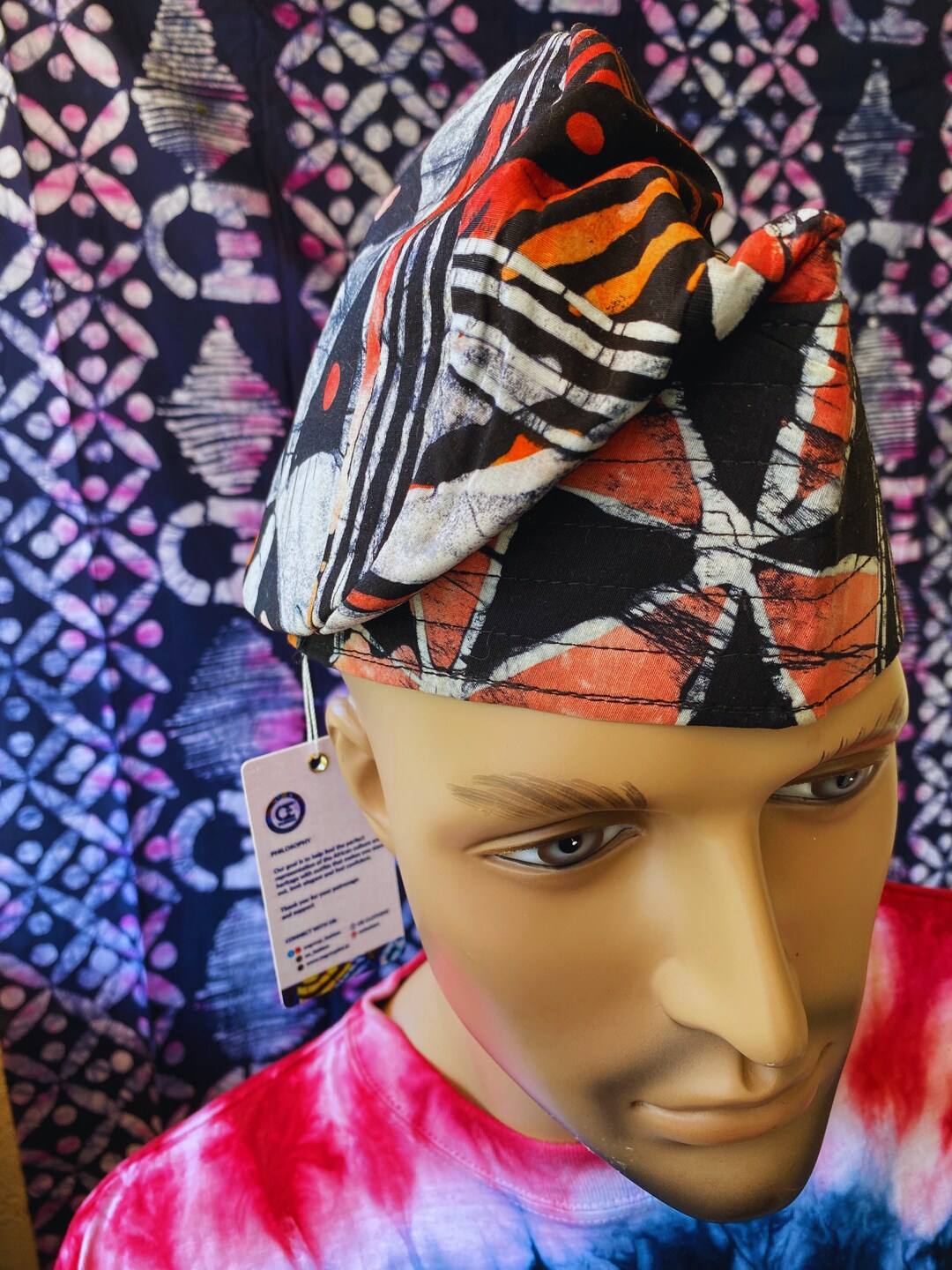 Handmade Batik African Cap, Nigerian Yoruba Fila, Men's Wedding Hat - Etsy