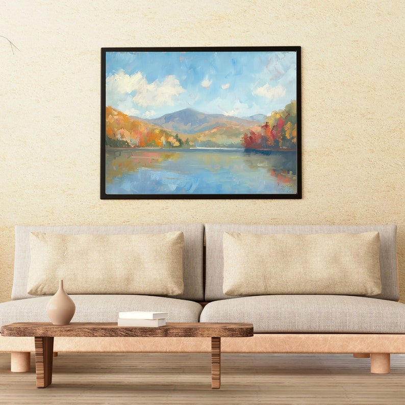 Printable Digital Download Wall Art - Sunapee Cove - Landscape Oil ...