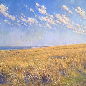 Printable Digital Download Wall Art - Open Tall Grass Prairie ...