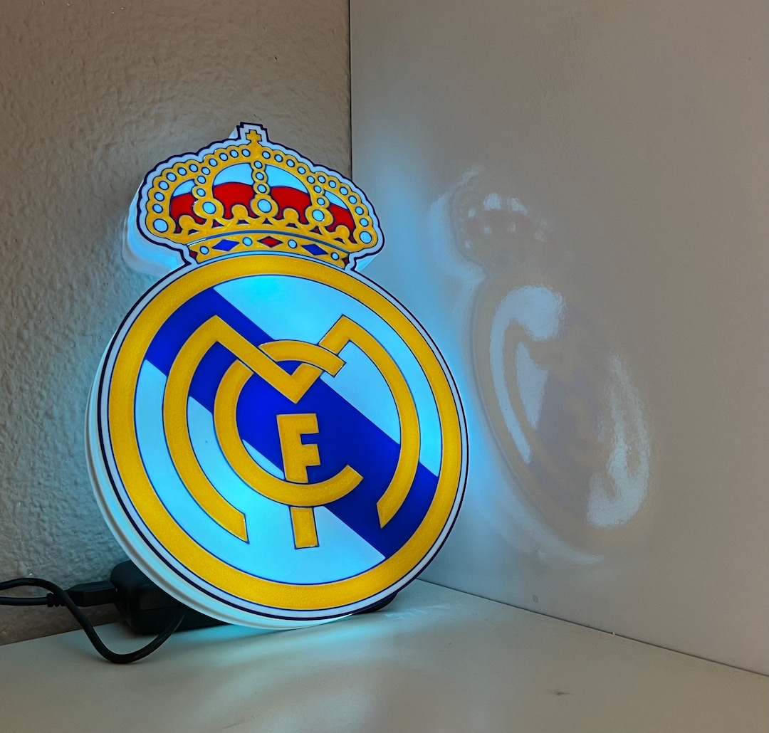 Led Illuminated Real Madrid Shield - Etsy