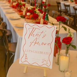 That's Amore – Custom Sign for Bridal Shower, Engagement Party, or ...