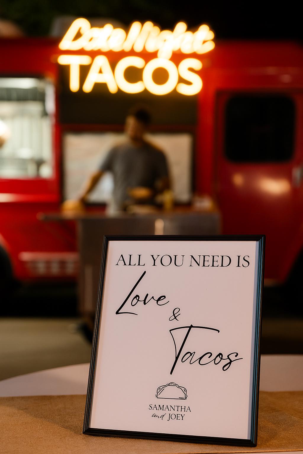 Taco Bar Signage - Physical Print on CARDSTOCK Perfect for Taco ...