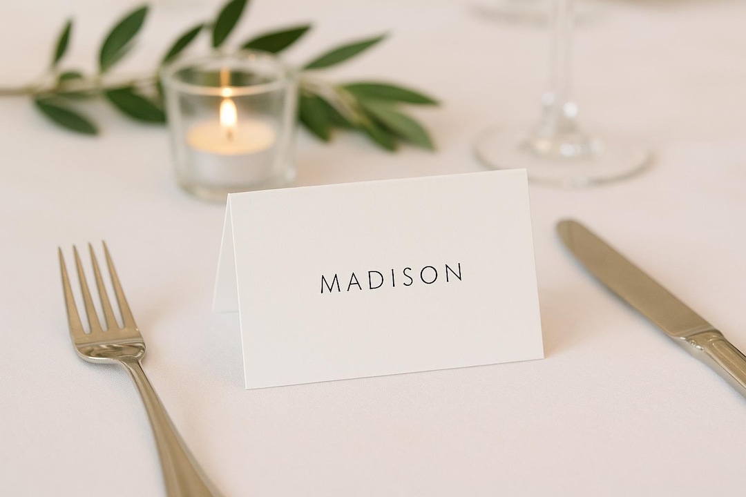 Personalized Table Escort Cards, Custom Name Place Cards for Weddings ...