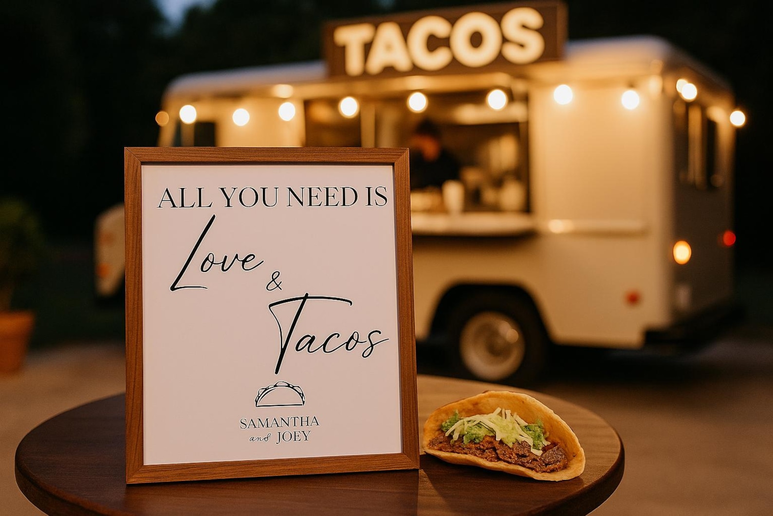 Taco Bar Signage - Physical Print on CARDSTOCK Perfect for Taco ...