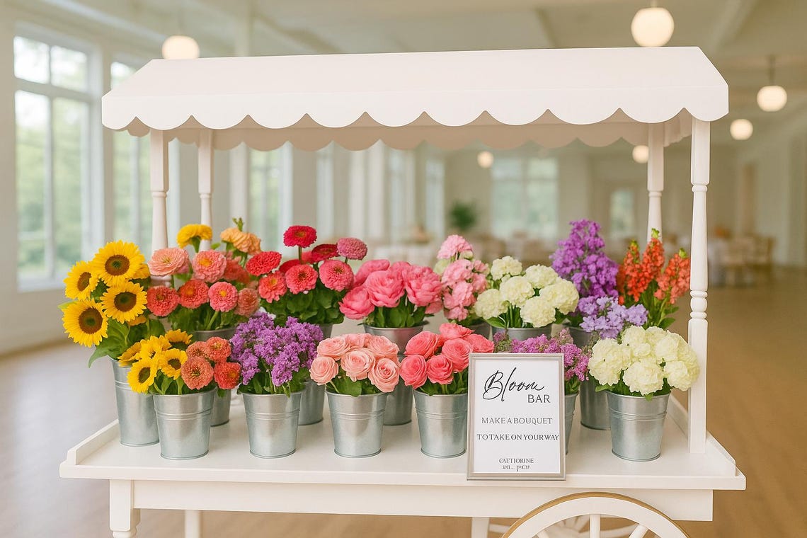 Bloom Bar / Flower Bar Wedding Sign – Physical Print on Cardstock ...